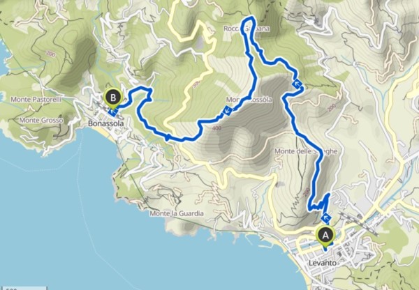 Escursione tra i borghi nella vallata di Levanto - trekking vista mare